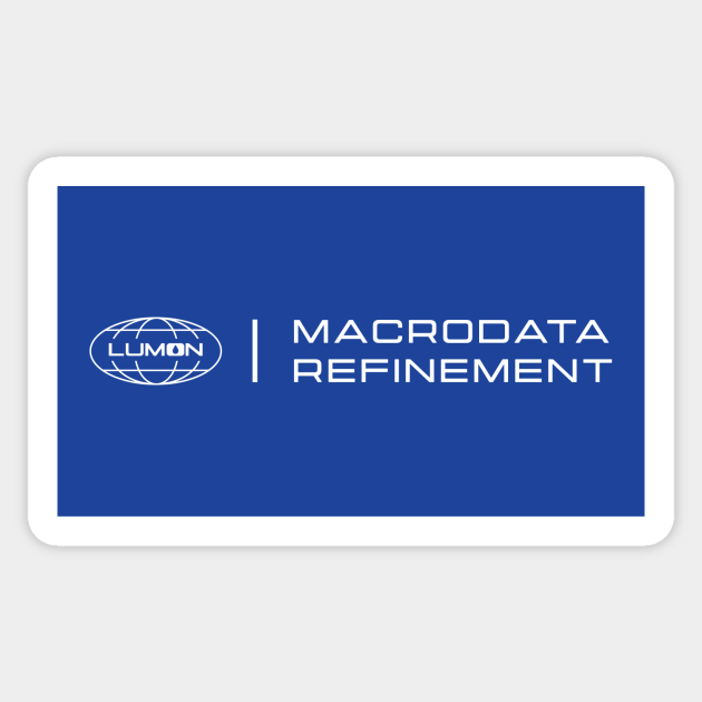 MACRODATA REFINEMENT blue - Severance - Sticker | TeePublic